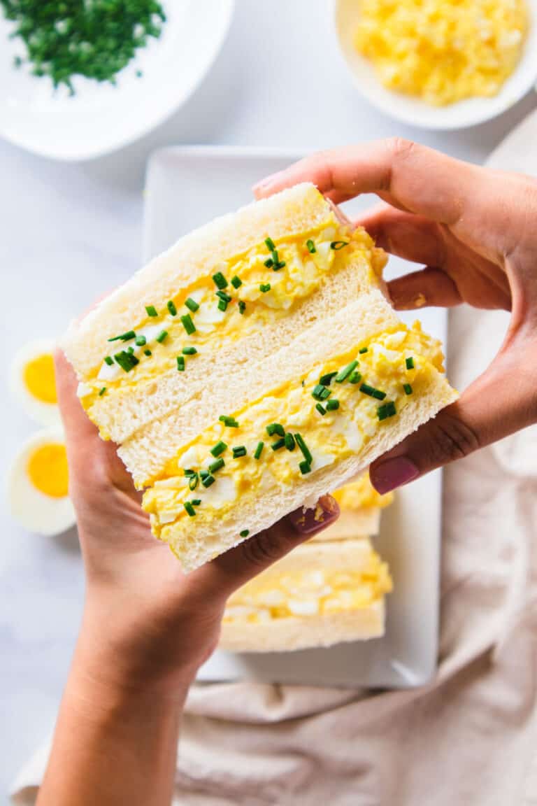 Japanese Egg Salad Sandwich (Tamago Sando)