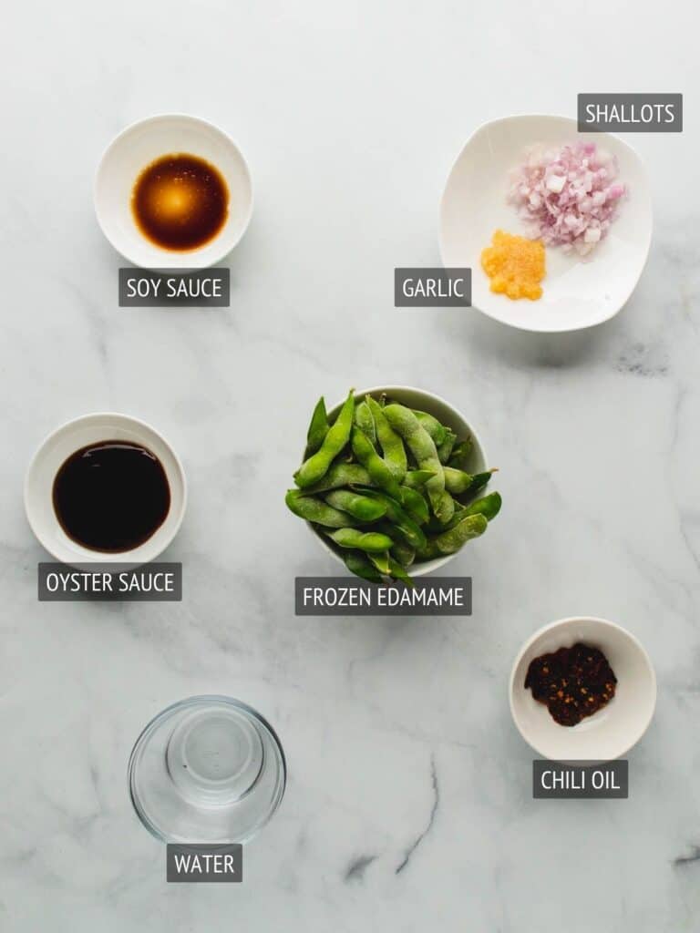 Spicy Edamame with Garlic