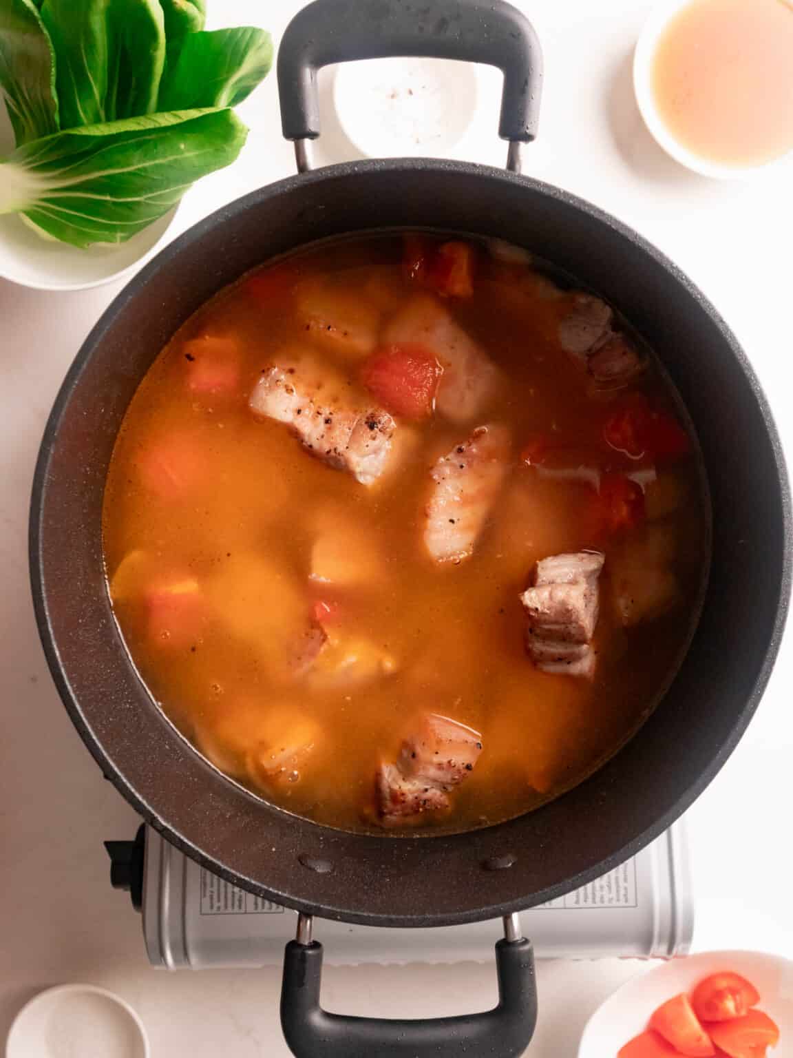 Sinigang na Baboy (Filipino Pork Sinigang Recipe)