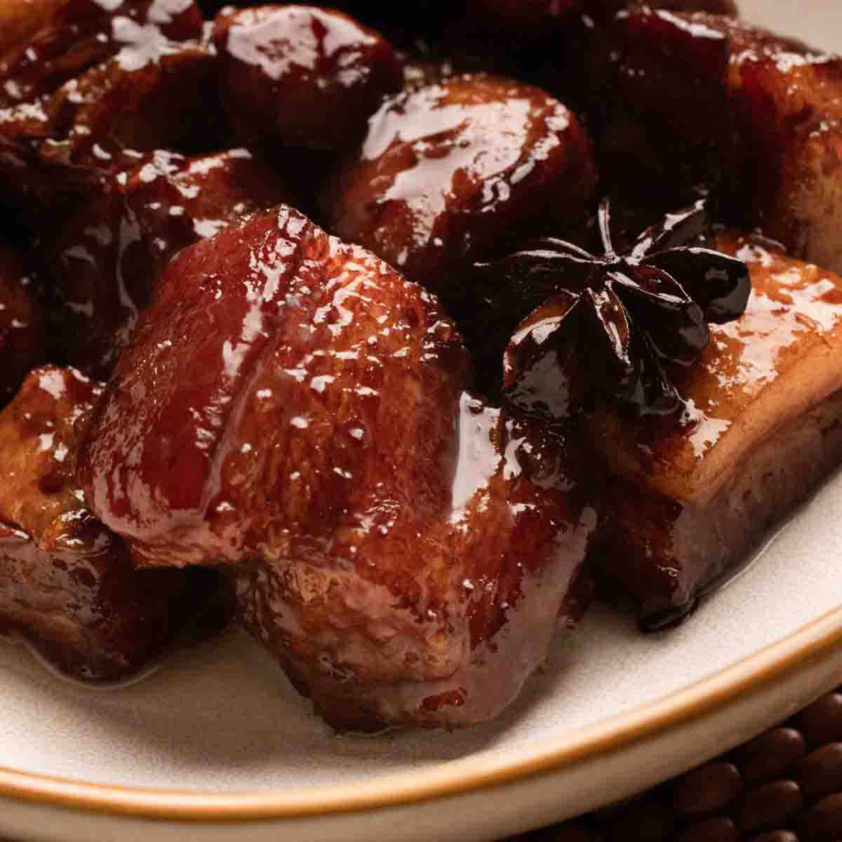 Chinese Red Braised Pork (Hong Shao Rou)